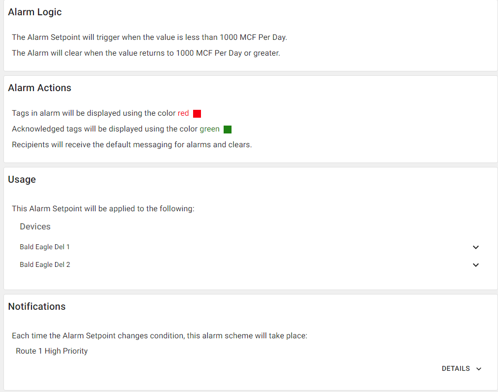 Alarming and Notifications – Support Topics